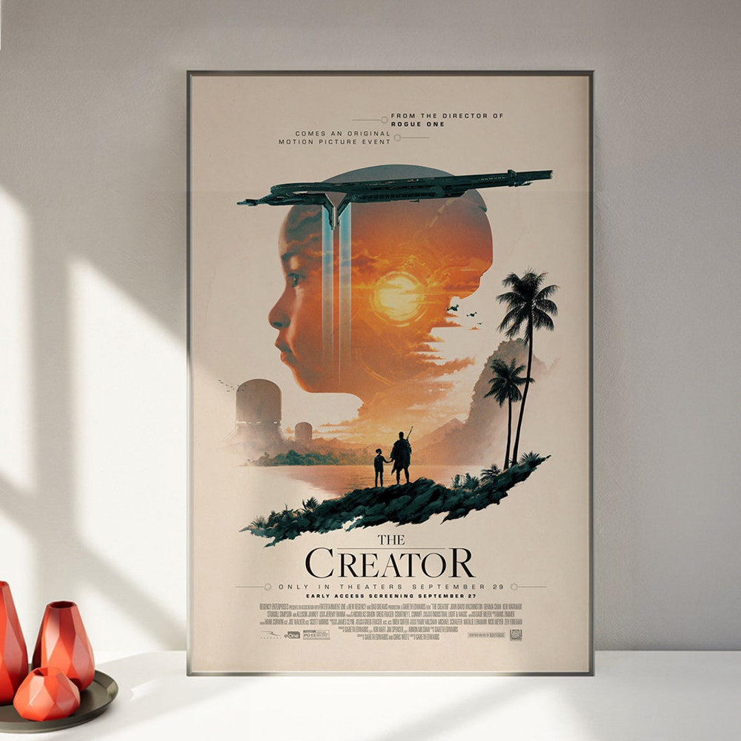 The Creator Movie Poster John David Washington Film, Wall Art Canvas ...