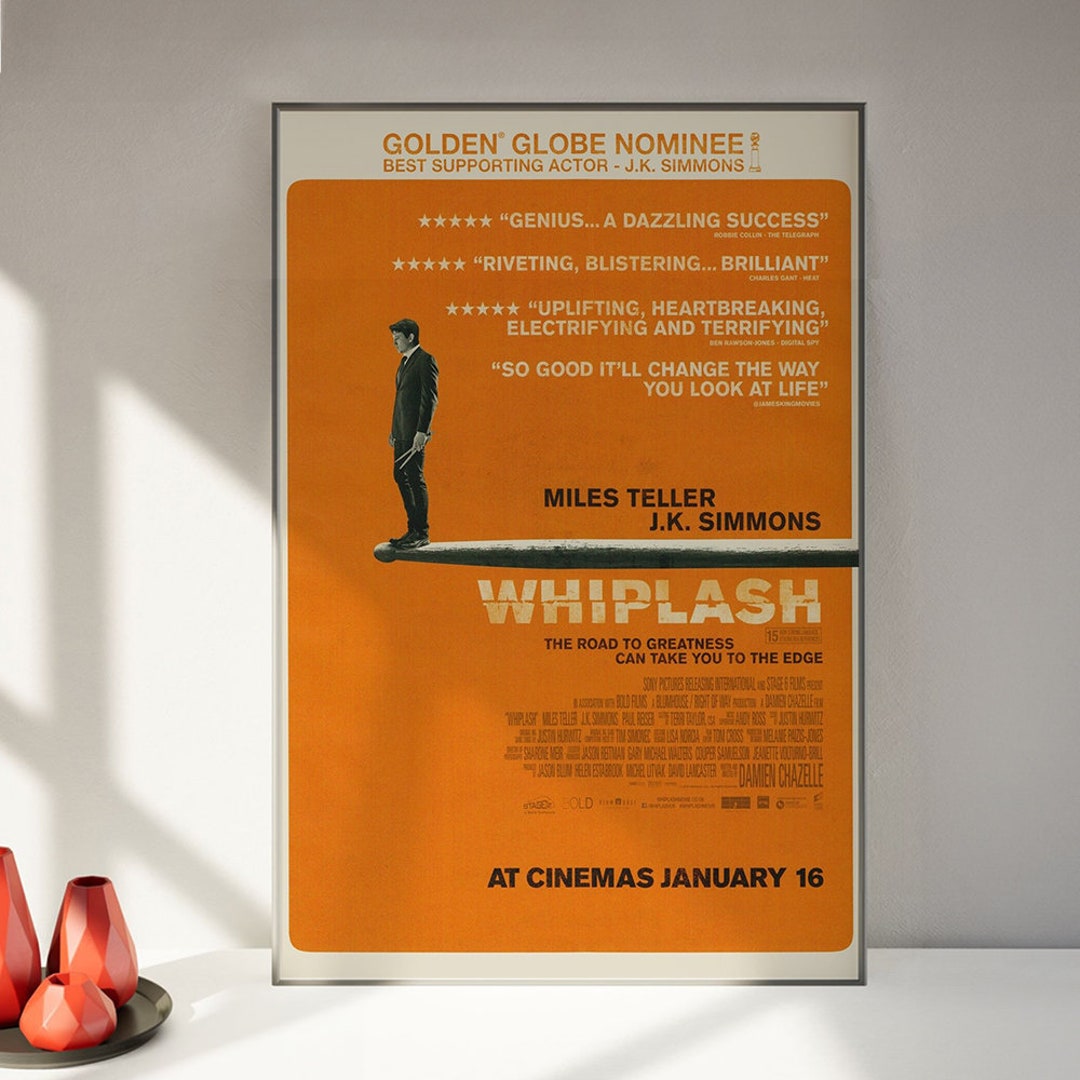 Whiplash Movie Poster, Whiplash Classic Movie Vintage Poster, Wall Art ...