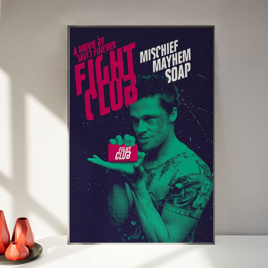 Fight Club Poster, Wall Art Canvas Print, Art Poster for Gift, Home ...