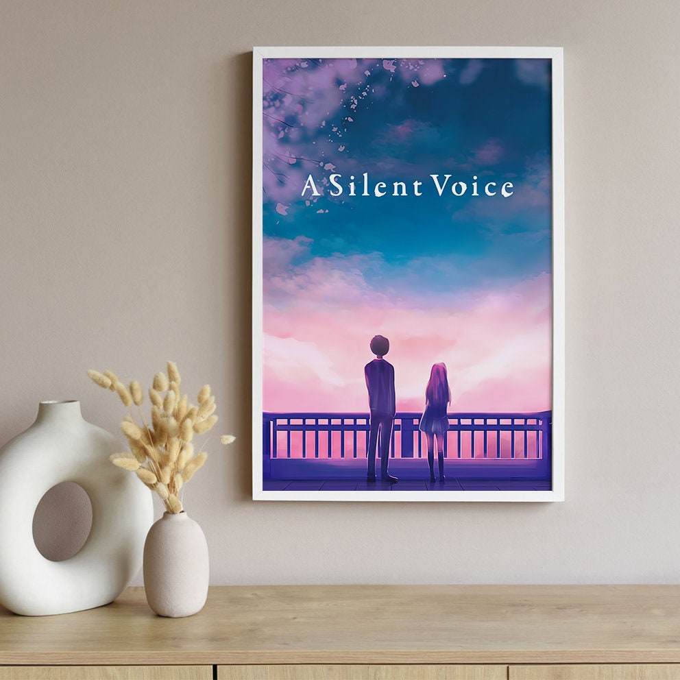 A Silent Voice the Movie Poster, Wall Art Canvas Print, Art Poster for ...