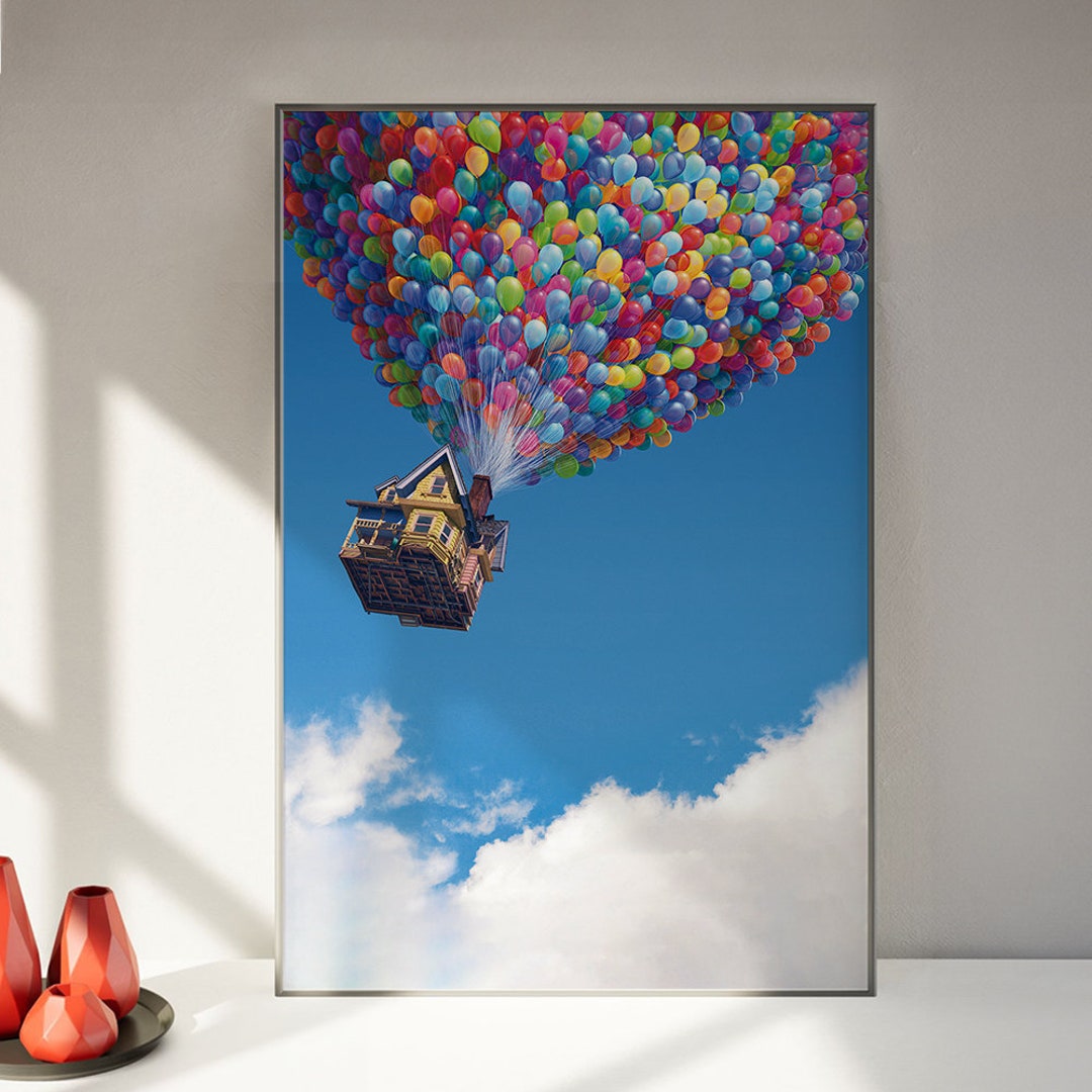 Up Pixar Balloons Movie Poster, Wall Art Canvas Print, Art Poster for ...
