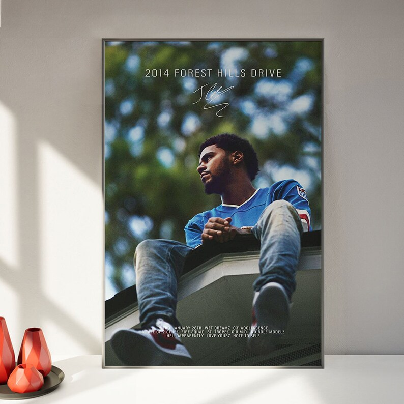 2014 Forest Hills Drive-j. Cole Poster, Wall Art Canvas Print, Art ...