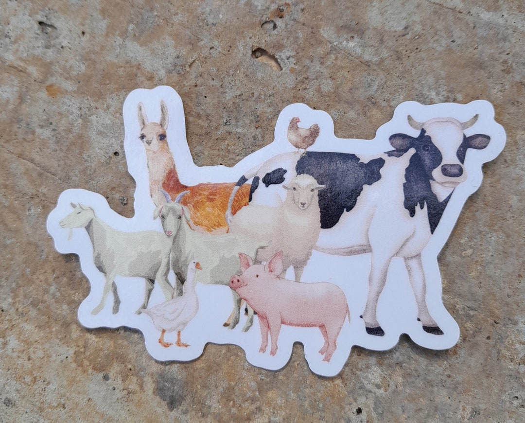 Livestock Vinyl Sticker, Car Decal, Water Bottle Decal - Etsy