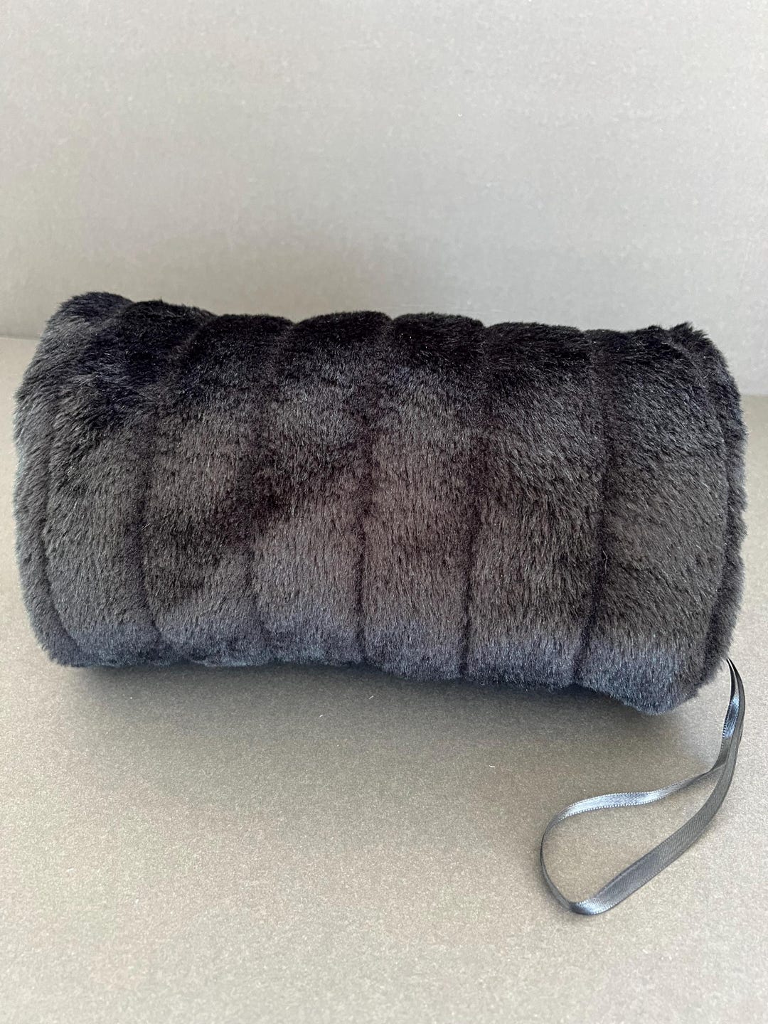 Hand Muff, Faux Fur Weddings Muff, Black Mink Faux Fur Hand Muff ...