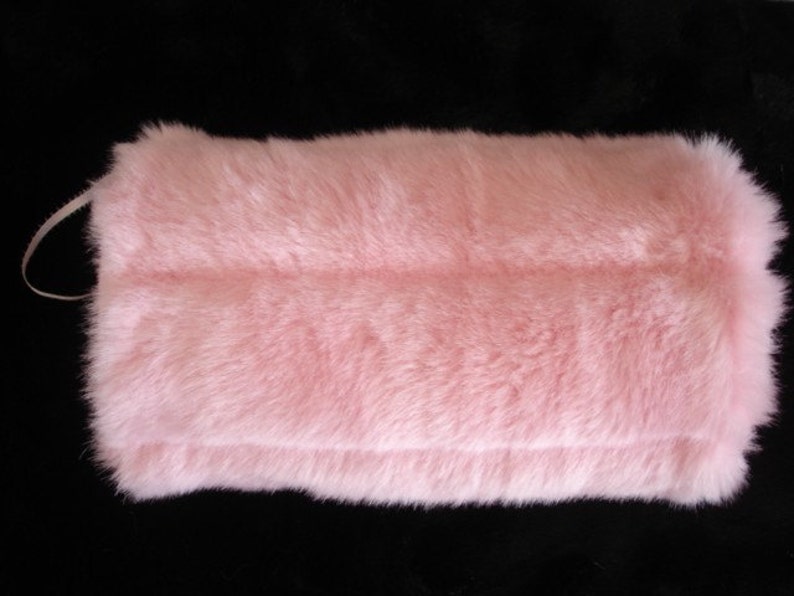 Multi colored hand muff faux fur weddings Since 2001 | Etsy