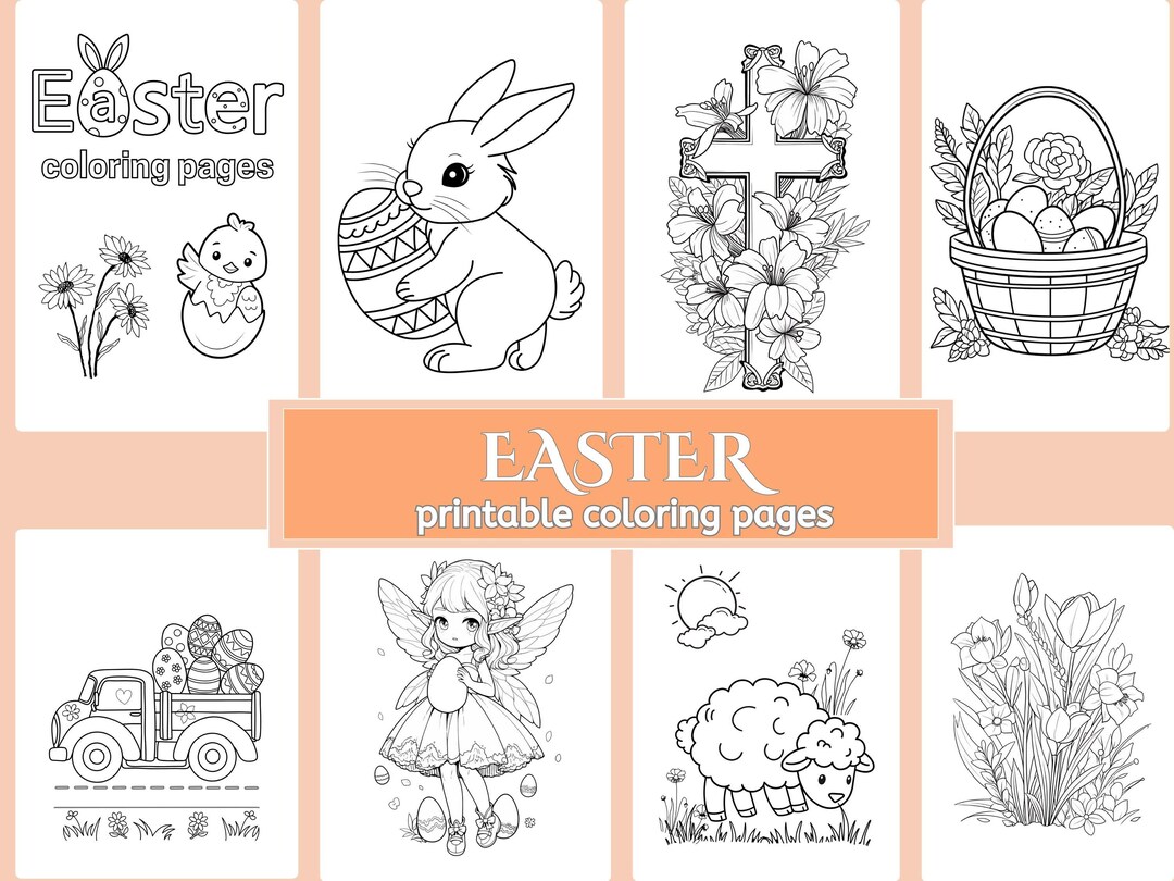 EASTER Coloring Book,easter Activity Sheets for Toddlers and ...