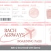 Boarding Pass Bachelorette Party Invitation: Editable Destination ...