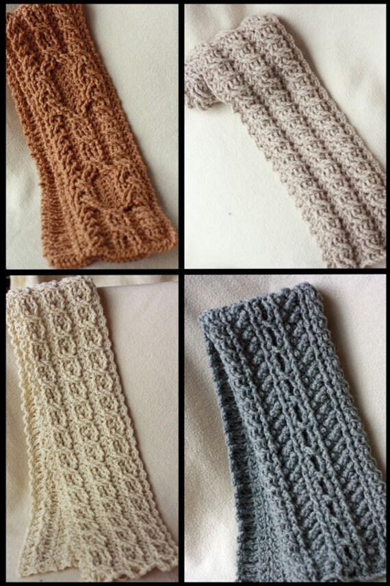 Crochet Cable Scarf Pattern