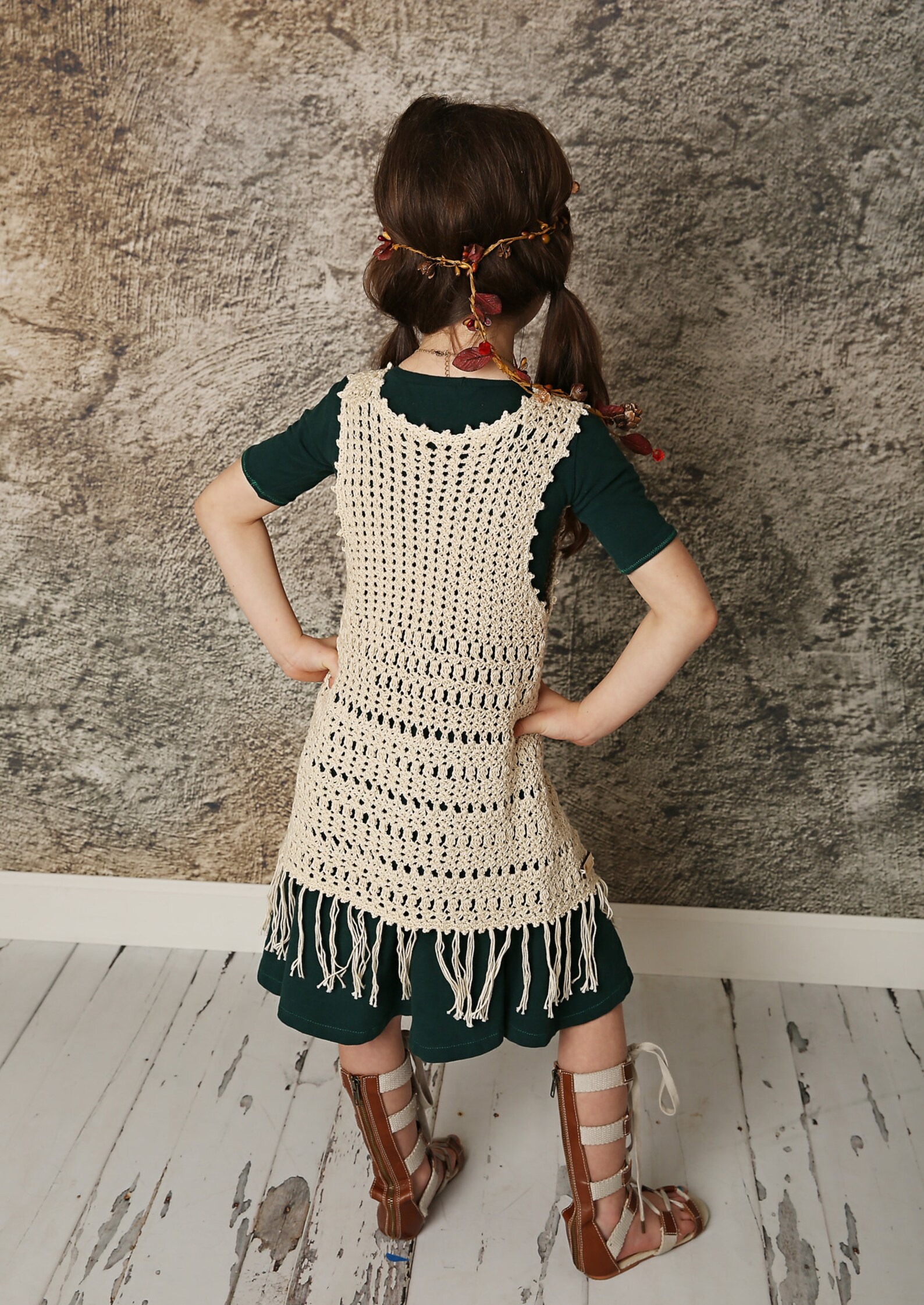 Boho Fringe Vest Crochet Pattern - Sizes 3T Through Girls Size 16 - Etsy