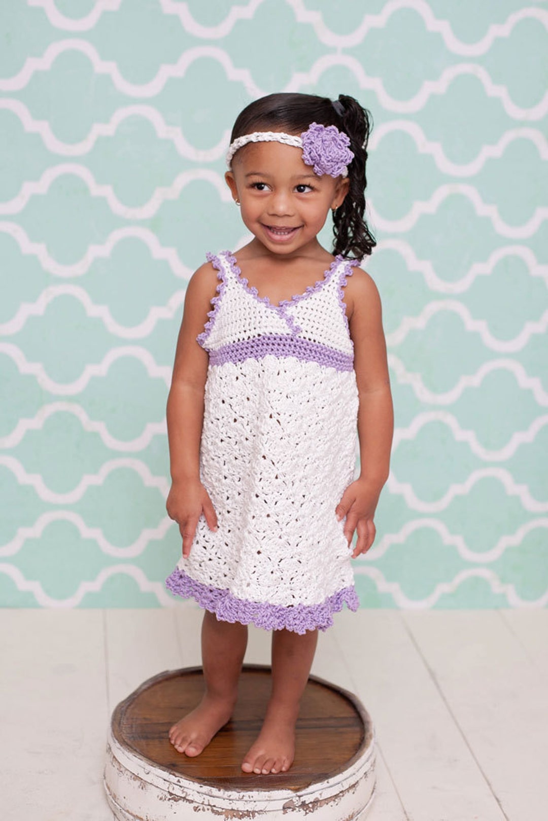 Kattleya Sundress Crochet Pattern Sizes 12 Mos - Girls Size 5 - Etsy
