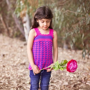 Girls Crochet Top Pattern- Toddler Crochet Top Pattern - Kids Crochet ...