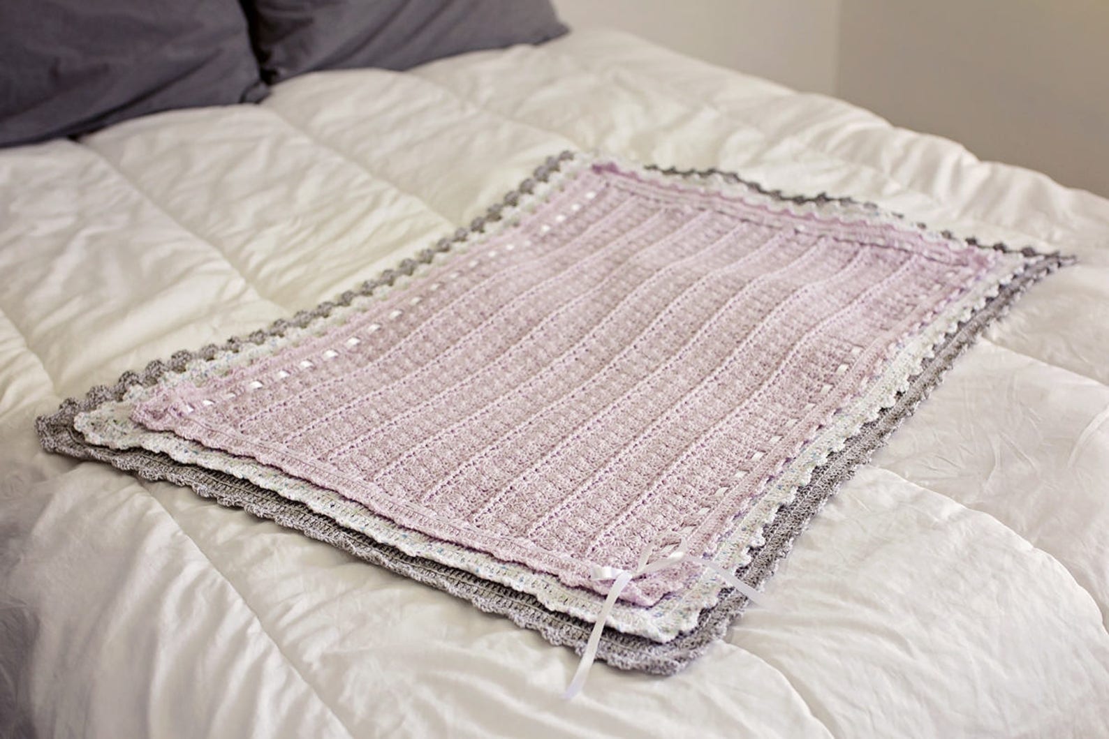 Painted Layers Afghan Crochet Pattern Babies, Toddler & Adult Size ...