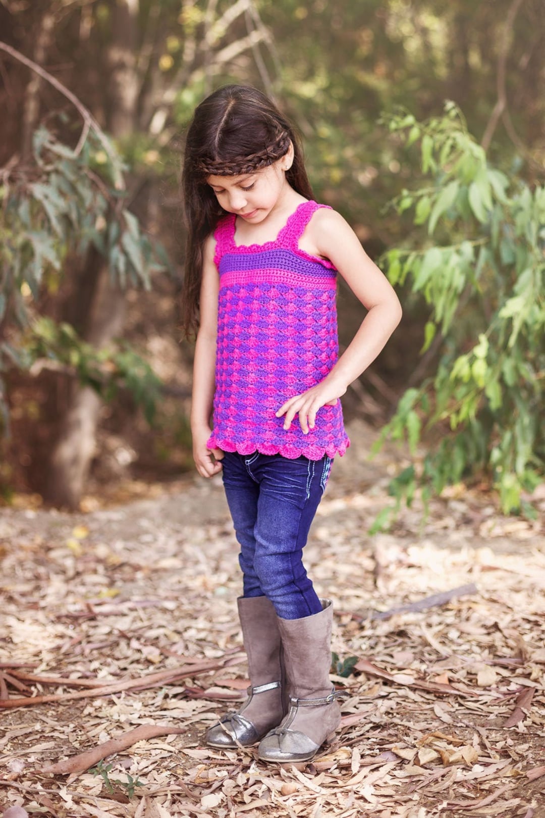 Girls Crochet Top Pattern- Toddler Crochet Top Pattern - Kids Crochet ...