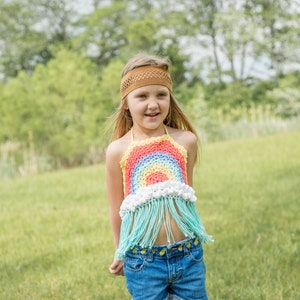 Girls Crochet Halter Pattern - Girls Halter Top Crochet Pattern - Baby ...