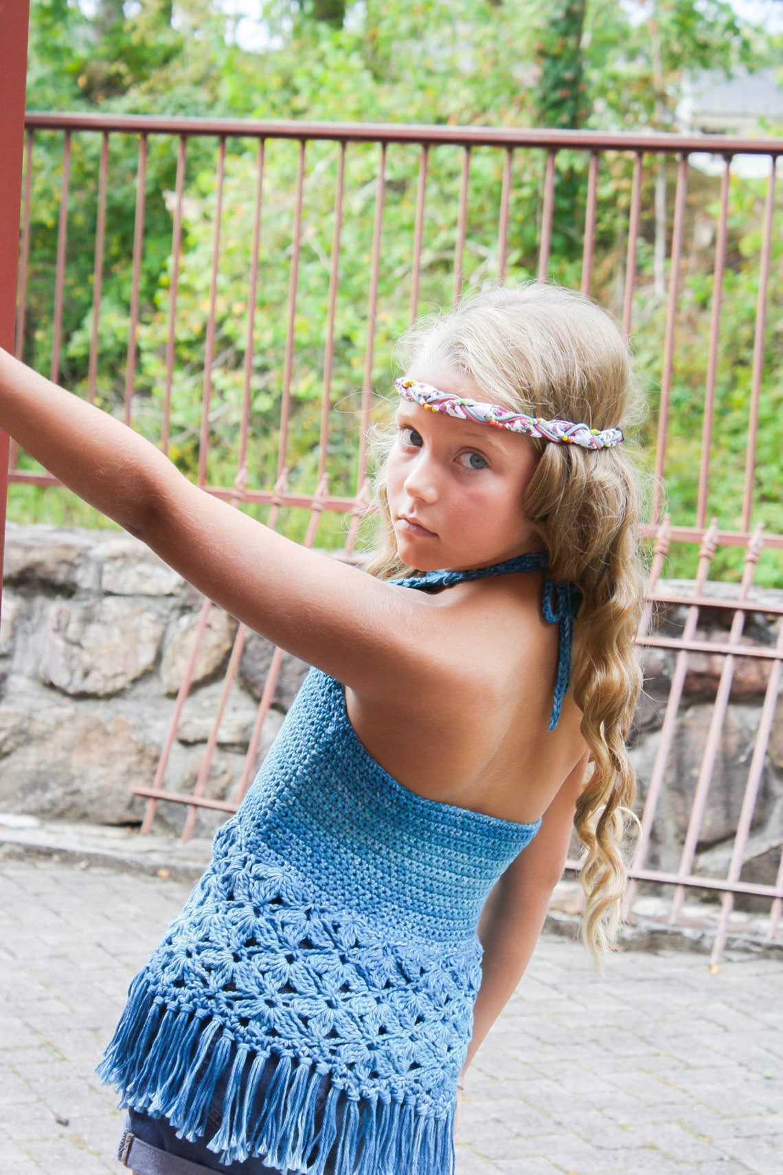 Boho Crochet Halter Top Pattern Girls Crochet Top Pattern | Etsy