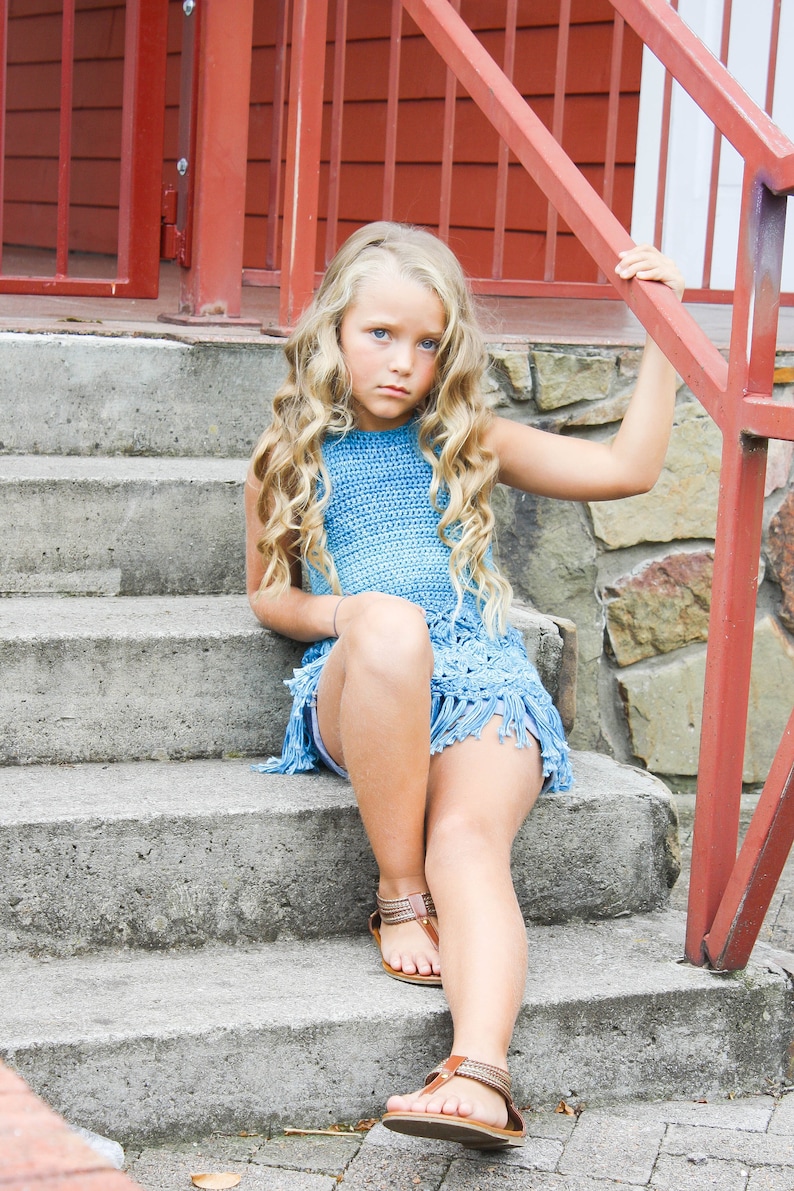 Boho Crochet Halter Top Pattern Girls Crochet Top Pattern | Etsy