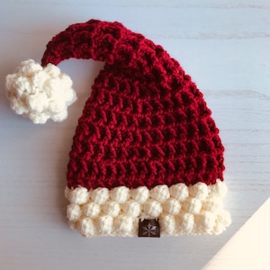 Snowball Santa Hat Crochet Pattern Includes Sizes Babies Through Adult ...