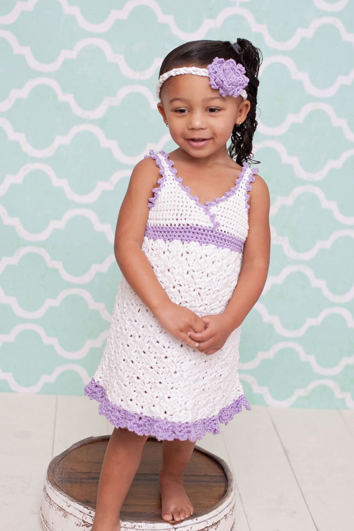 Kattleya Sundress Crochet Pattern Sizes 12 Mos Girls Size 5 - Etsy
