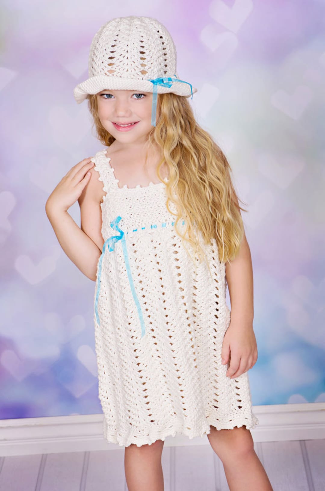 Wishes - Crochet Pattern Sundress and Sunhat Sizes 12 Mos - Girls Size ...