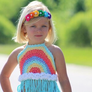 Girls Crochet Halter Pattern - Girls Halter Top Crochet Pattern - Baby ...