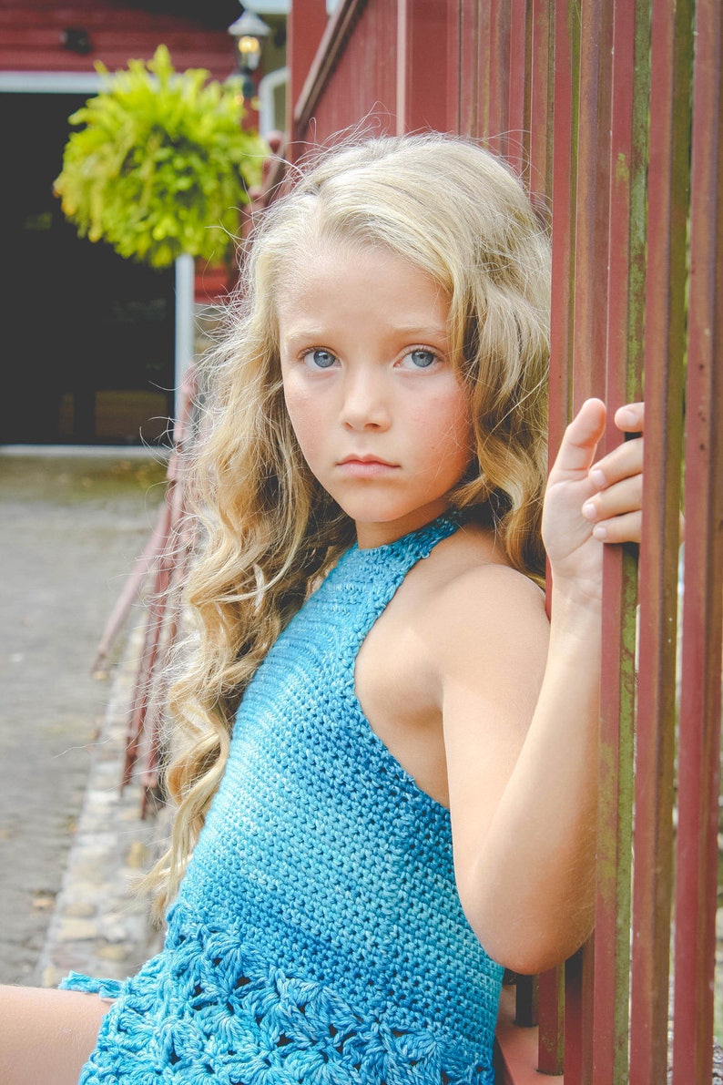 Boho Crochet Halter Top Pattern Girls Crochet Top Pattern | Etsy