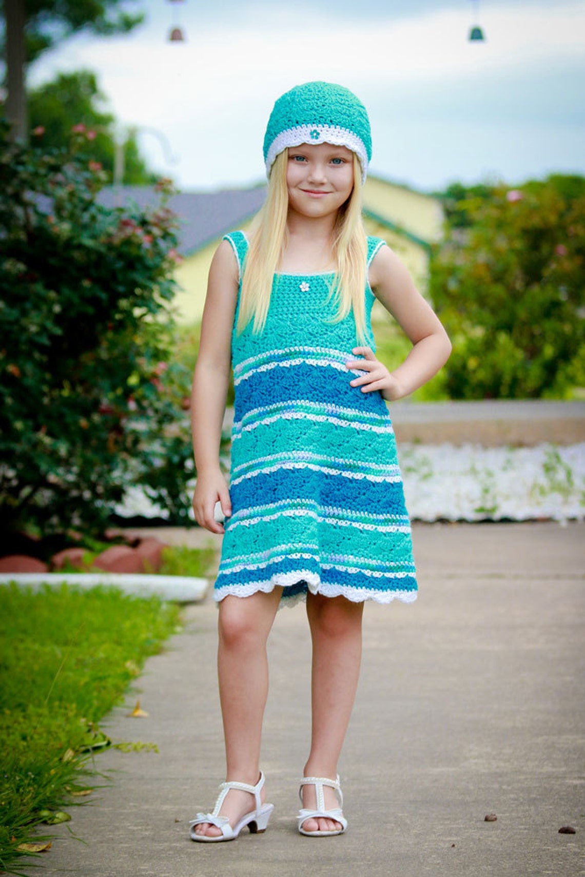 Seaside Girl Sundress Crochet Pattern Sizes 2T Girls Size - Etsy