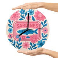 Sardine Tin Wall Clock - Etsy UK