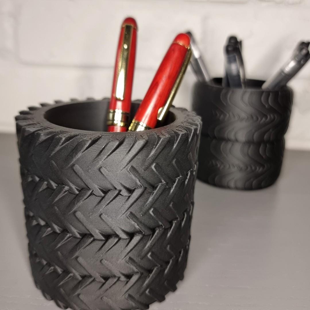Tractor Tyres Pen Holder Pot, Novelty Desktop Office Tidy Gift - Etsy