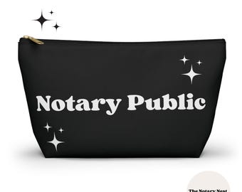 Mobile Notary Public Accessory Pouch Notary Bag Minimalist Notary Pouch ...