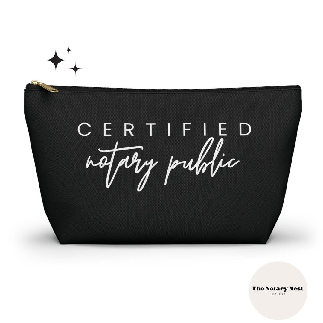 Minimalist Notary Pouch Perfect Accessory Bag for Notaries, Mobile ...