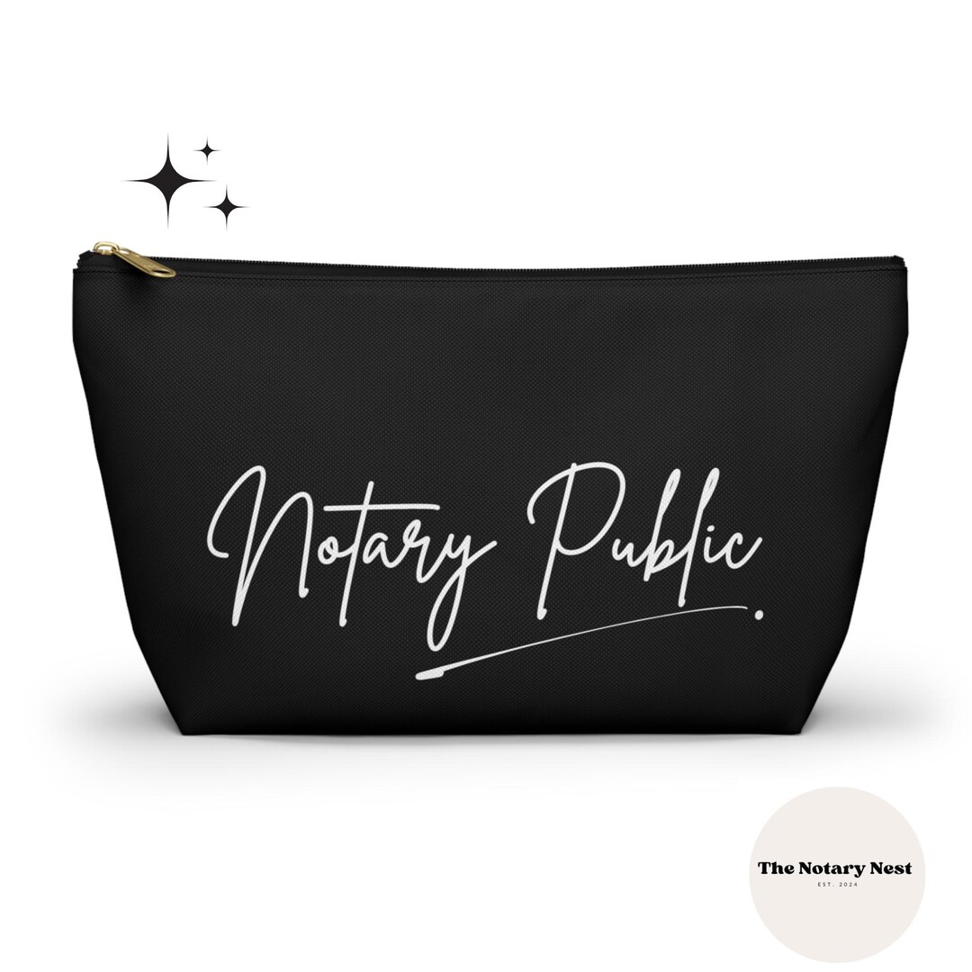 Notary Public Accessory Pouch Notary Bag Loan Signing Agent Accessory ...