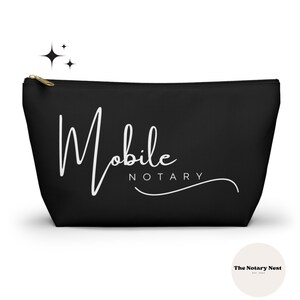 Mobile Notary Public Accessory Pouch Notary Bag Minimalist Notary Pouch ...