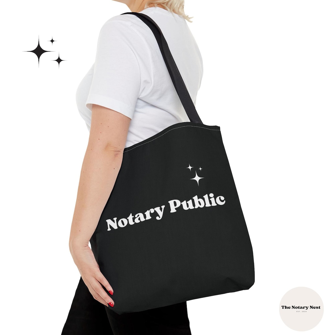 Notary Public Tote Bag: Modern Retro Design - Etsy