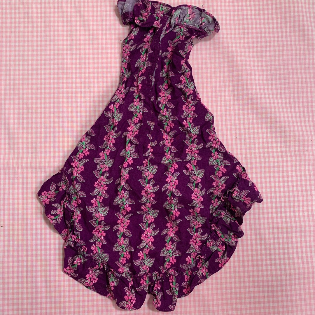 Hawaiian American Girl Doll Luaua Dress Nanea Holoku Purple Floral Doll ...