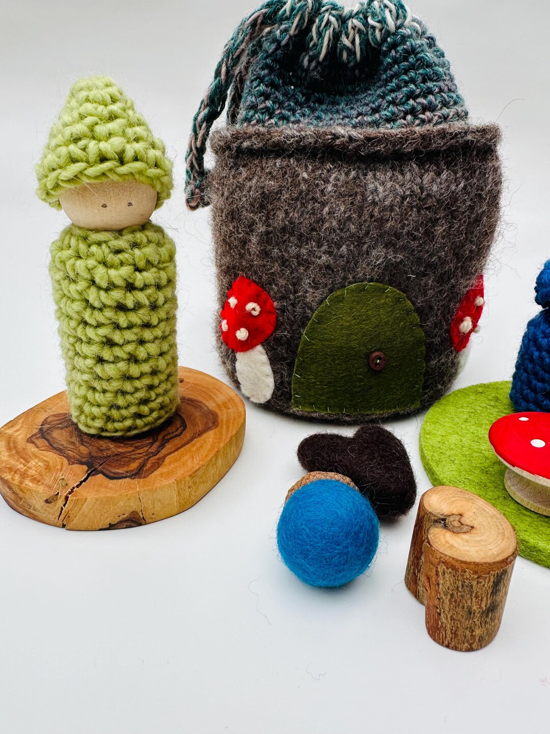 Woodland Gnome Play Set Waldorf Inspired Ready to Ship - Etsy