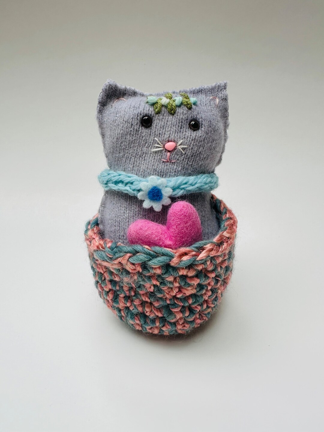 Wool Kitten Waldorf Inspired Ready to Ship - Etsy