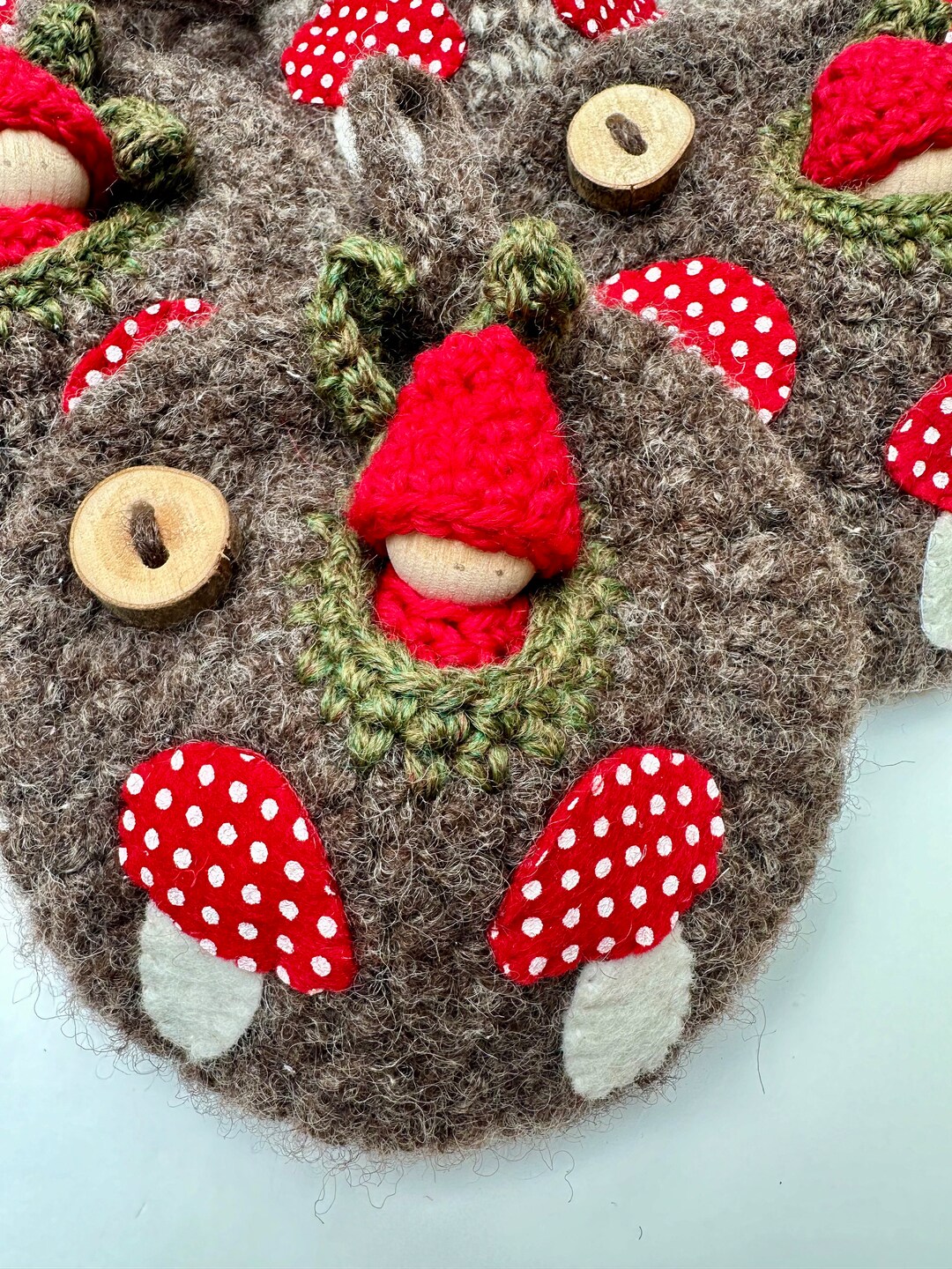 Felted Wool Pod With Peg Doll Gnome Ready to Ship - Etsy