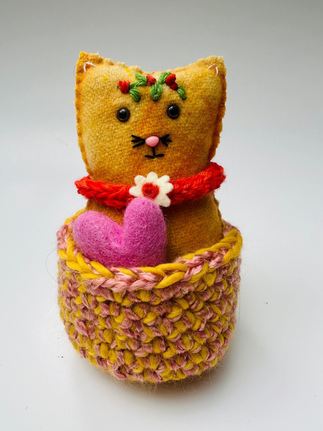 Wool Kitten Waldorf Inspired Ready to Ship - Etsy