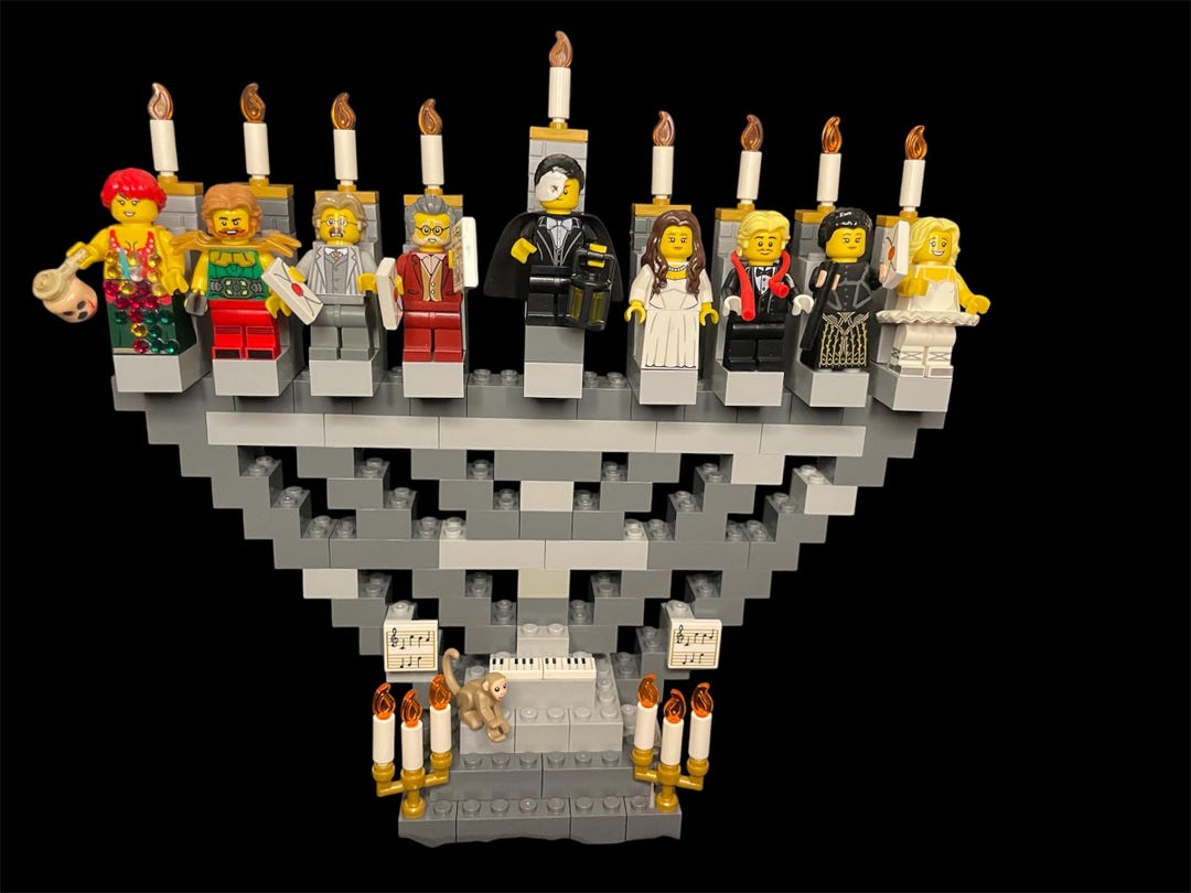 Phantom of the Opera Lego Menorah Hanukiah for Hanukkah - Etsy