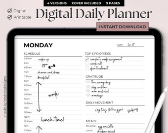 Digital Daily Planner | Goodnotes Planner | Printable Planner ...