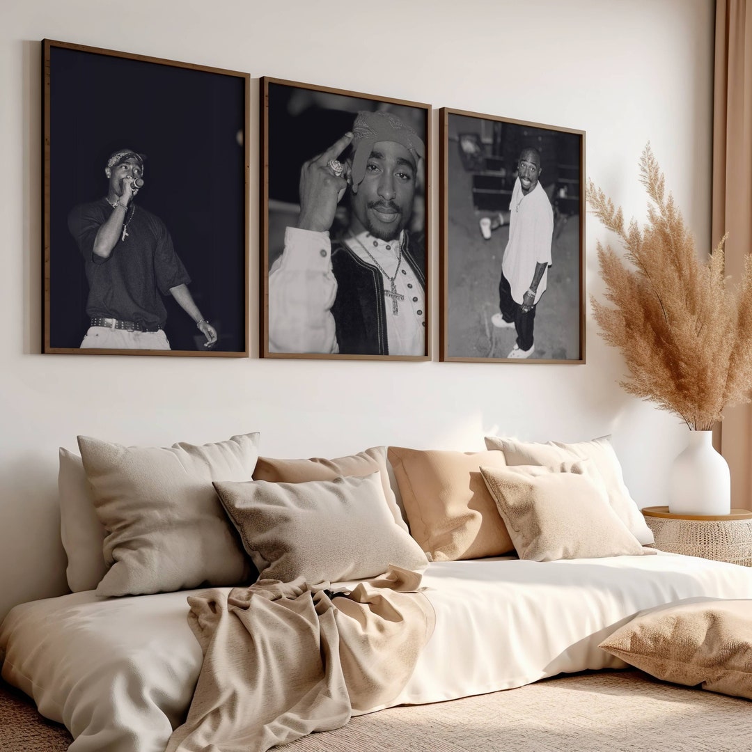 2pac Wall Art, 2pack Wallpaper, Music Lovers Art, Bedroom Wall Hangings ...