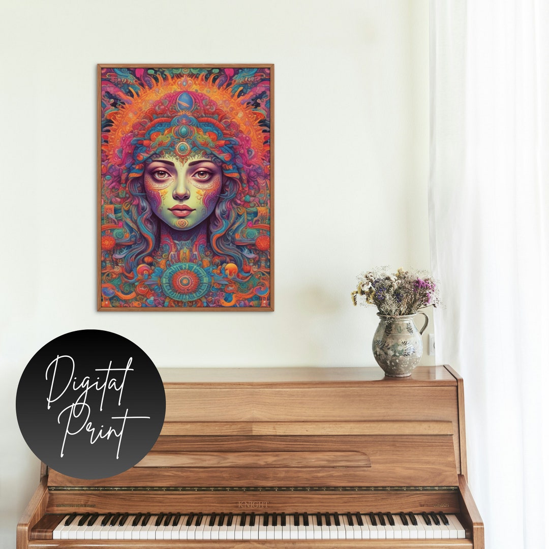 Psychedelic Goddess Art - Etsy