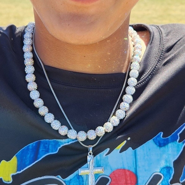 Baseball Necklace - Etsy