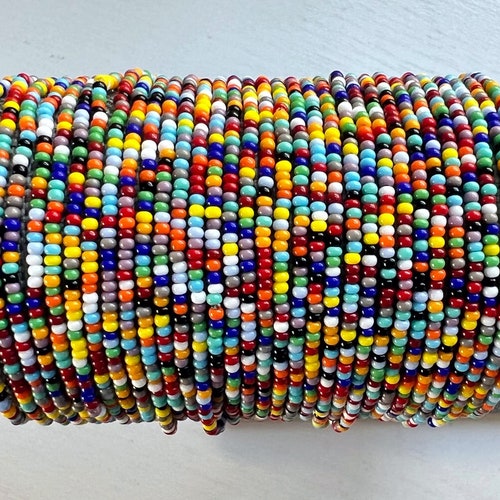 Single Strand Seed Bead Stretch Bracelet Beaded Stacking - Etsy