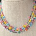 Daisy Chain Necklace Adjustable Beaded Daisy Necklace Dainty - Etsy