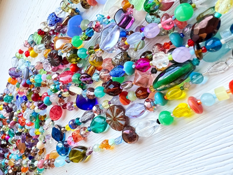 Glass Bead Curtain Window Hanging Decorative Strand Bohemian Style Room ...