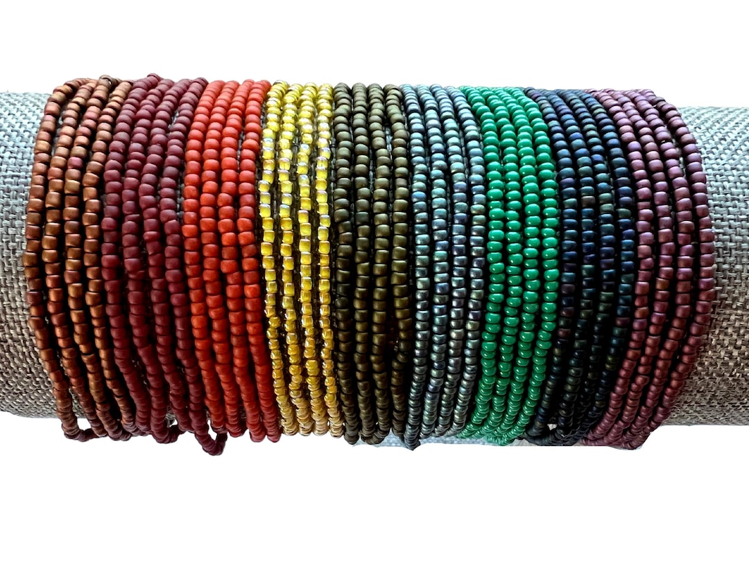 Seed Bead Stretch Bracelets Dainty Stackable Simple Tiny Bead Bracelet Stack Set Etsy