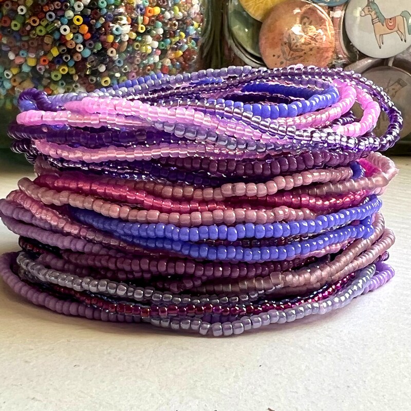 Seed Bead Stretch Bracelet - Etsy