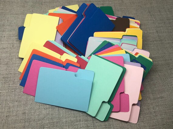 Mini File Folders Note Cards Journaling and Scrapbook | Etsy