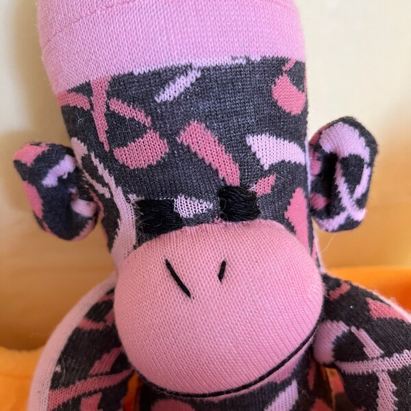 Pink Sock Monkey - Etsy